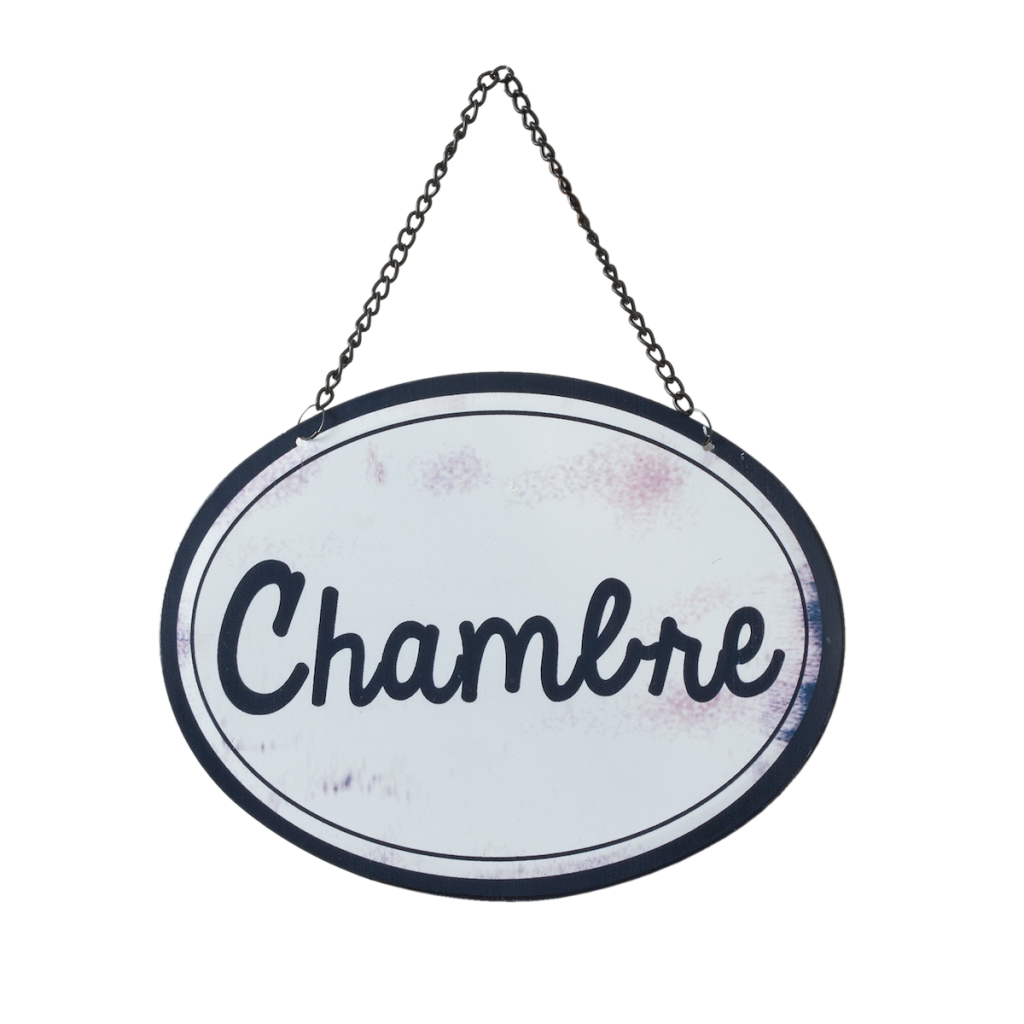 Peltinen Chambre kyltti 17 X 13 Cm Madame Rustique Peltinen Chambre kyltti 17 X 13 Cm Madame Rustique